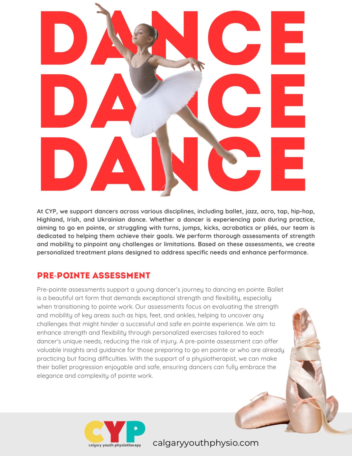 Enhance Your Dance & Pre-Pointe Assessment - Calgary Youth Physiotherapy