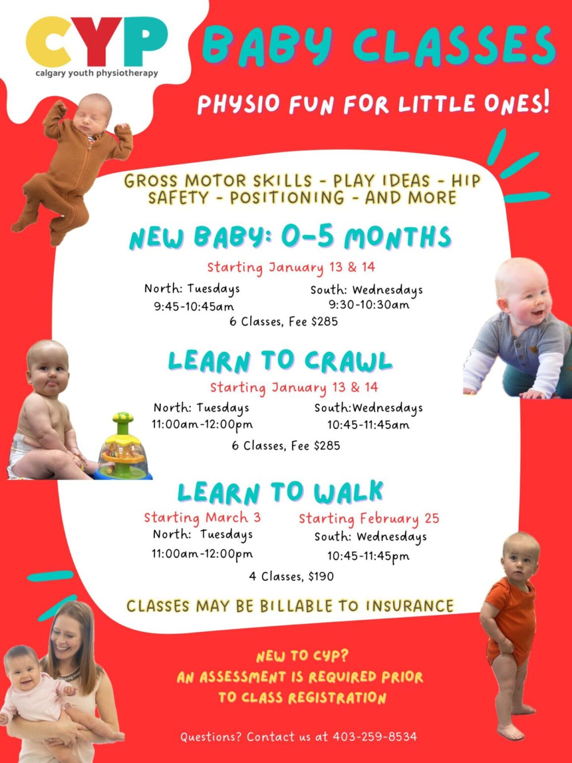 Baby Classes - Physio Fun for Little Ones! - Calgary Youth Physiotherapy